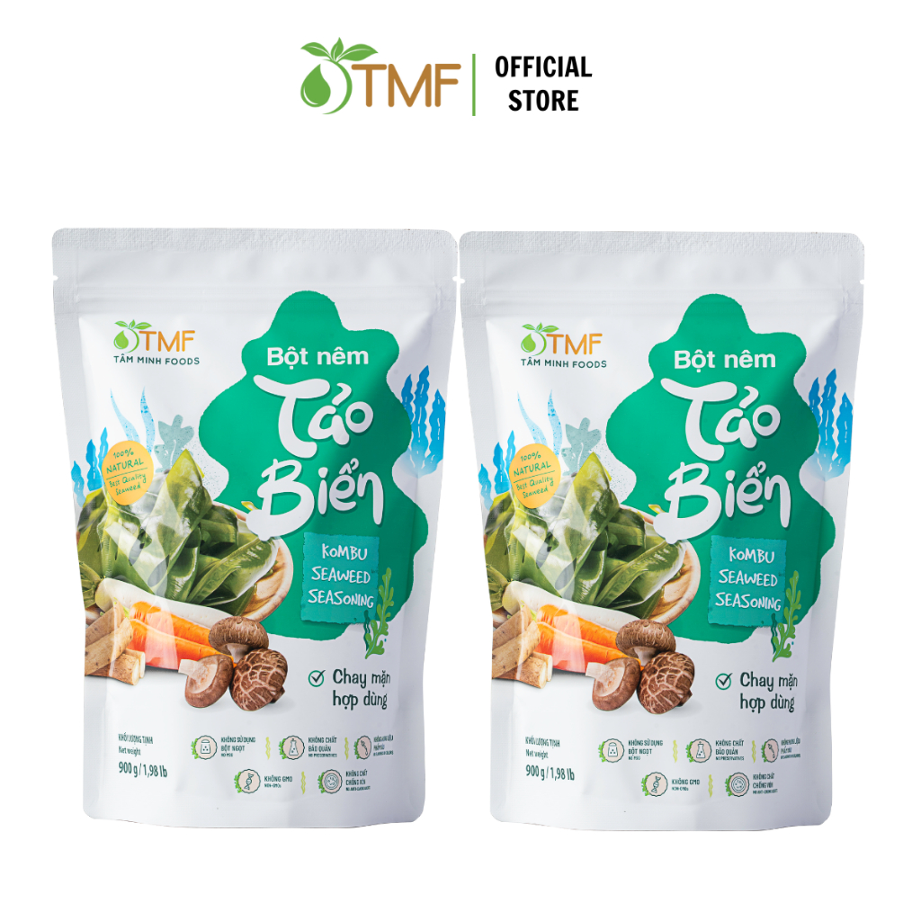 Combo of 2 bags of Tam Minh Foods Seaweed seasoning powder 900g without ...