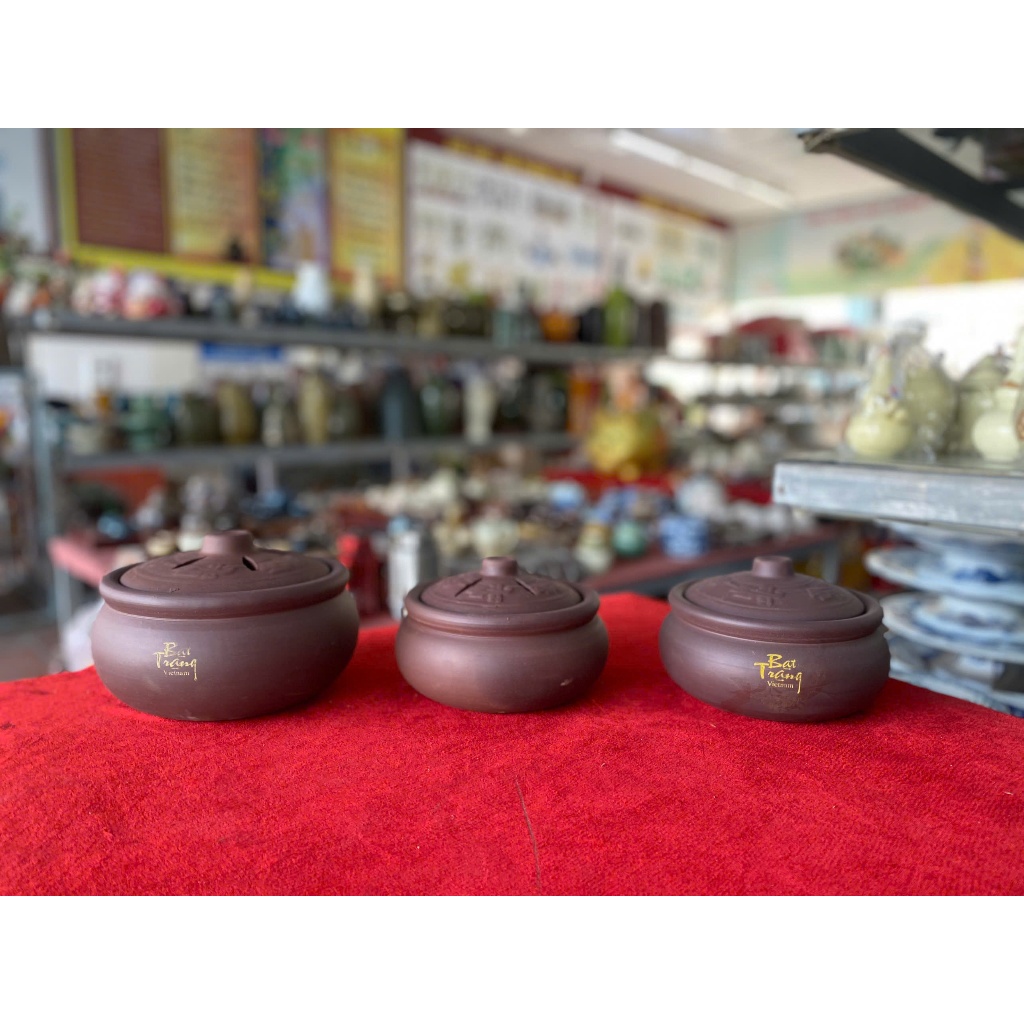Bat Trang Phi Ceramic Pot 16cm, 18cm. Clay Pots for Braised Fish, Clay ...