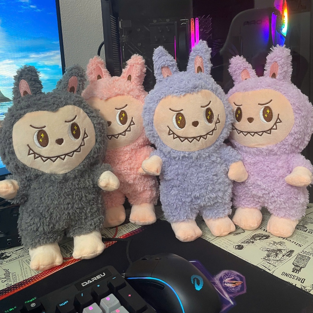 Labubu plush teddy bear 30cm | Shopee Malaysia