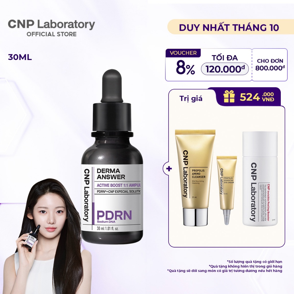 Pdrn essence to brighten skin and support regeneration CNP Derma Answer Active Boost Ampule 15ml ...