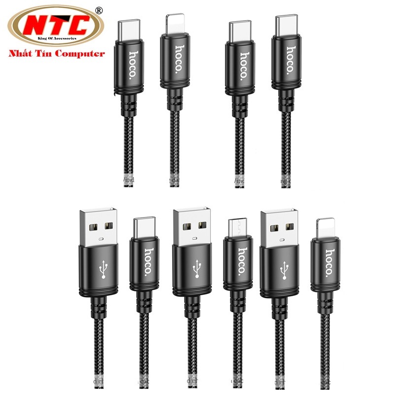 Hoco X89 TypeC to TypeC 60W / TypeC to LN 20W / USB to Micro / LN ...