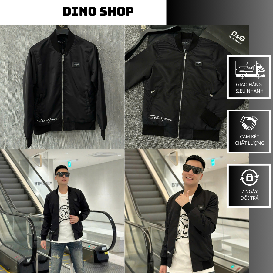 Men's Don Che PlainJacket with Simple Letter Embroidery - Newest Men's ...