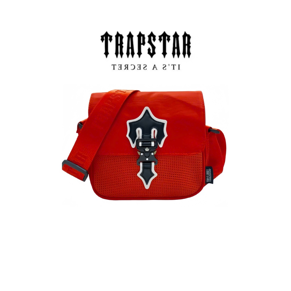 Trapstar London Irongate T Crossbody bag in Orange color, super cool drip drill hiphop style ...