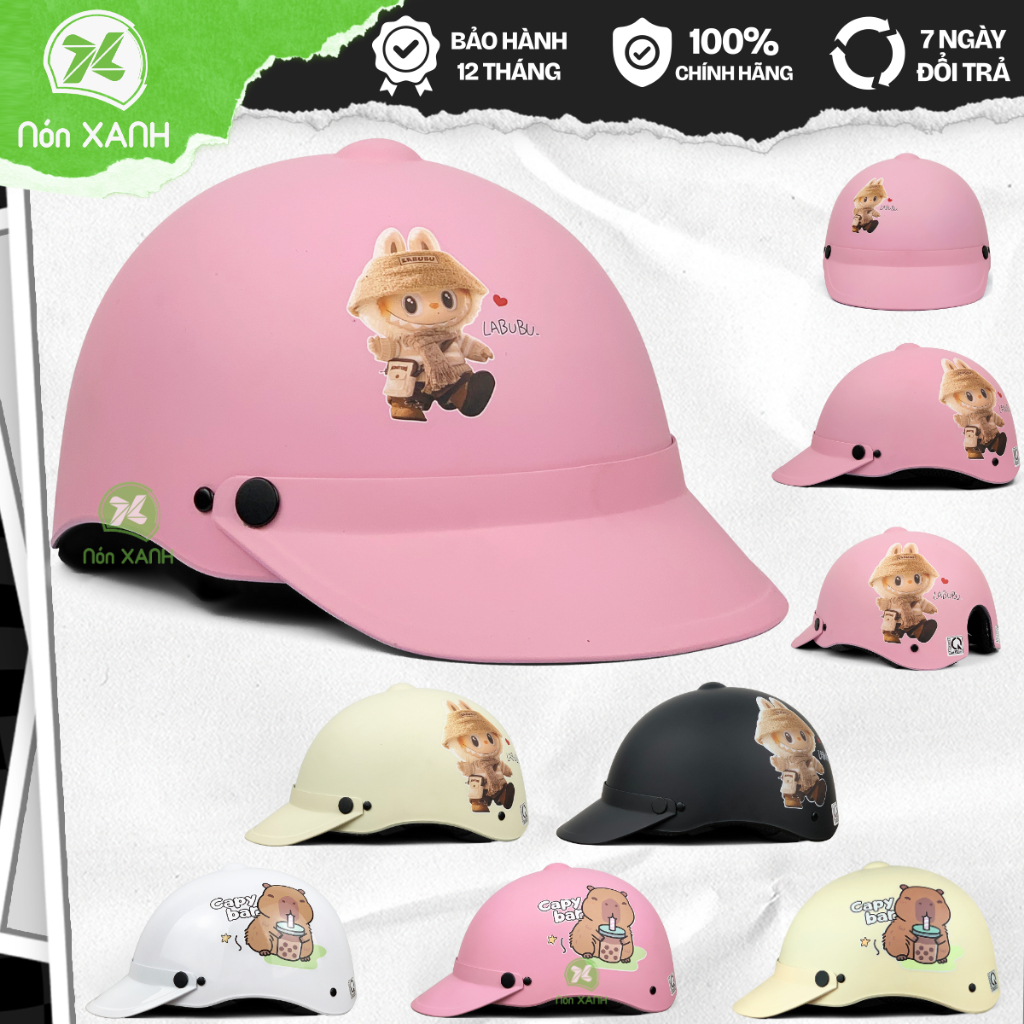 Lovely Labubu, Cabybara shaped helmet with holes, genuine hard beak ...