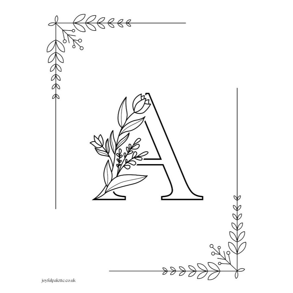 Alphabet Embroidery Pattern Printed on Water Soluble Paper Direct Peel ...
