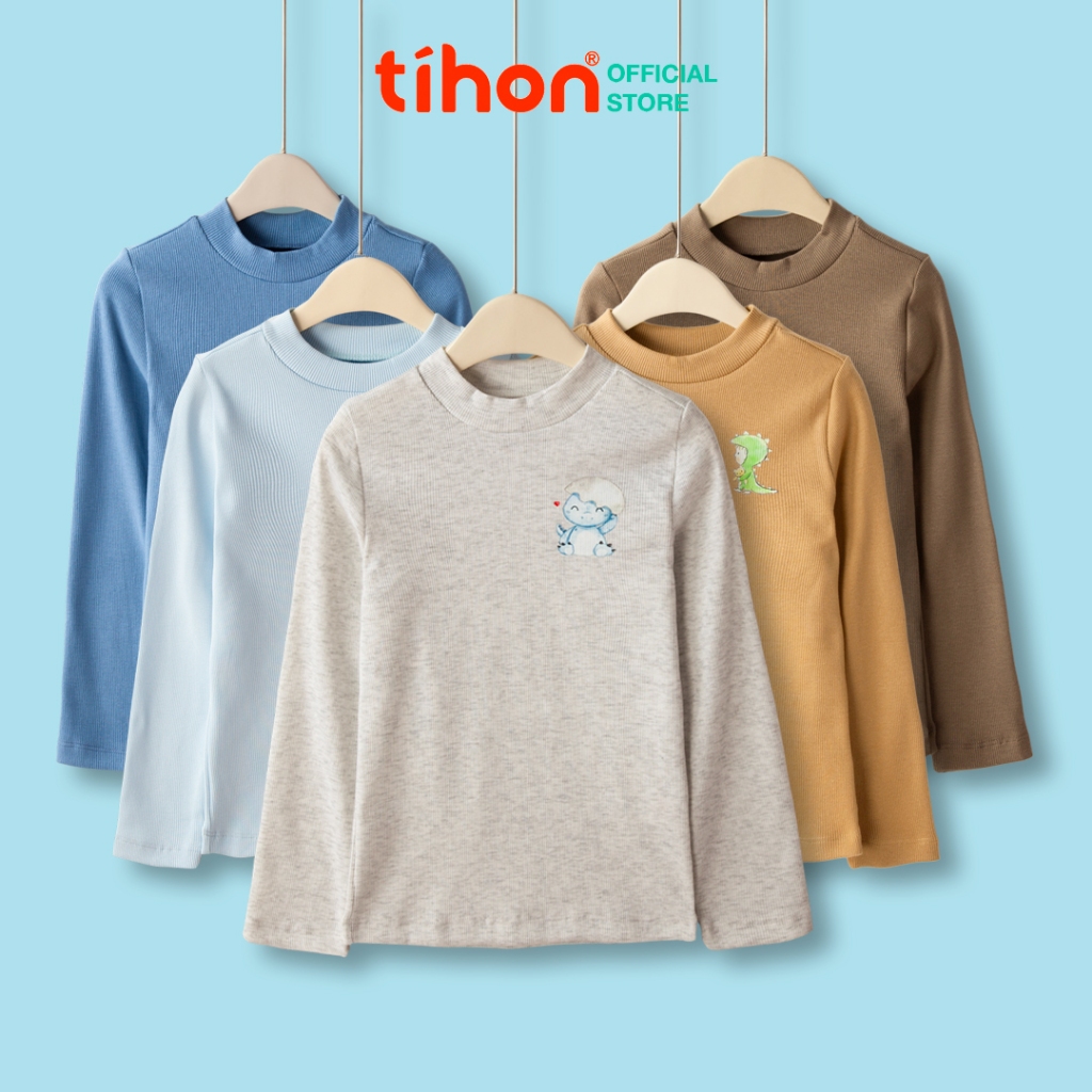 High quality TIHON Unisex baby thermal shirt in 5 lovely colors for ...