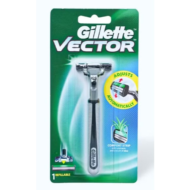 Gillette Vector Dual Blade Razor (1 Handle + 1 Blade) | Shopee Malaysia