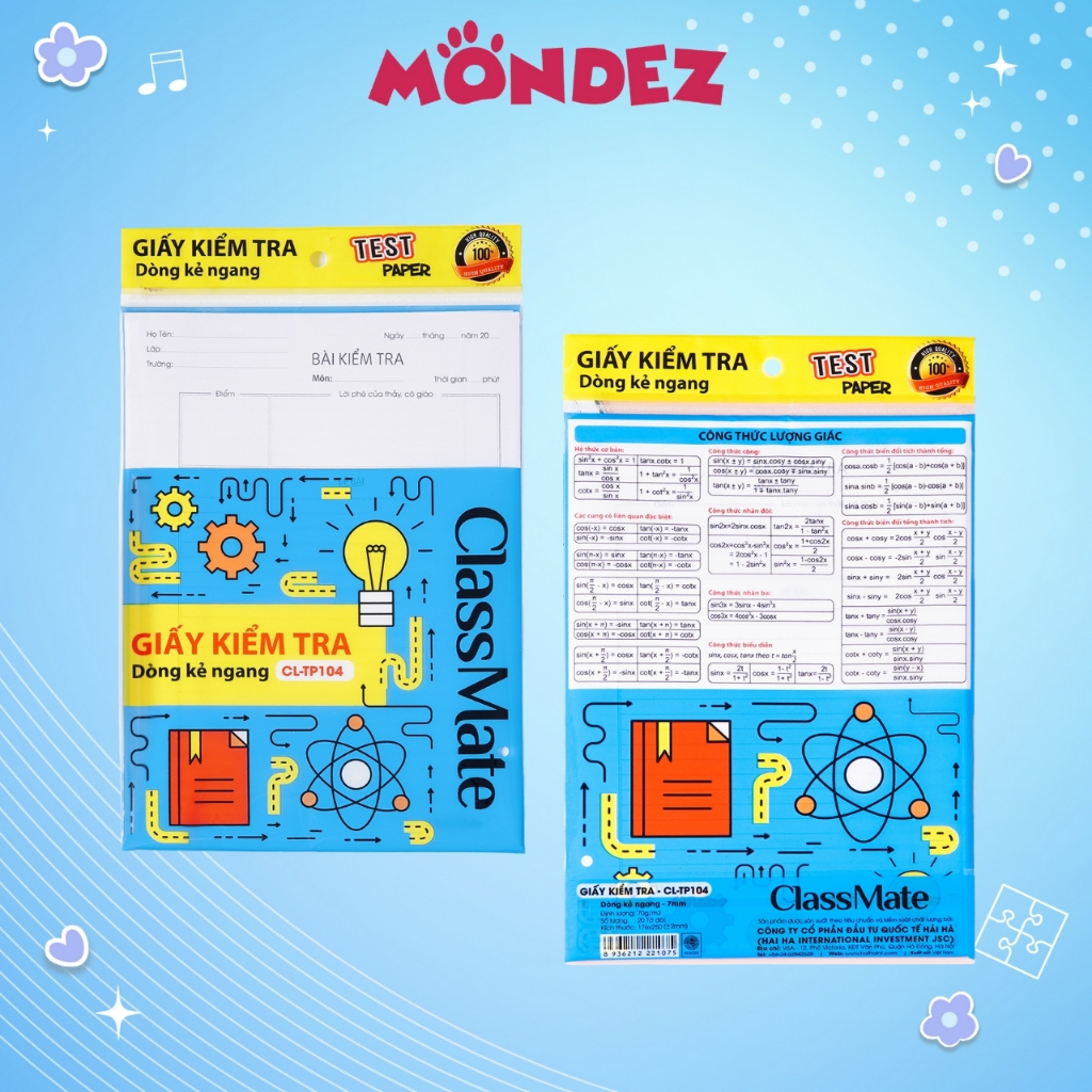 Level 2 and Level 3 Test Paper CLASSMATE Horizontal Lined Paper with ...