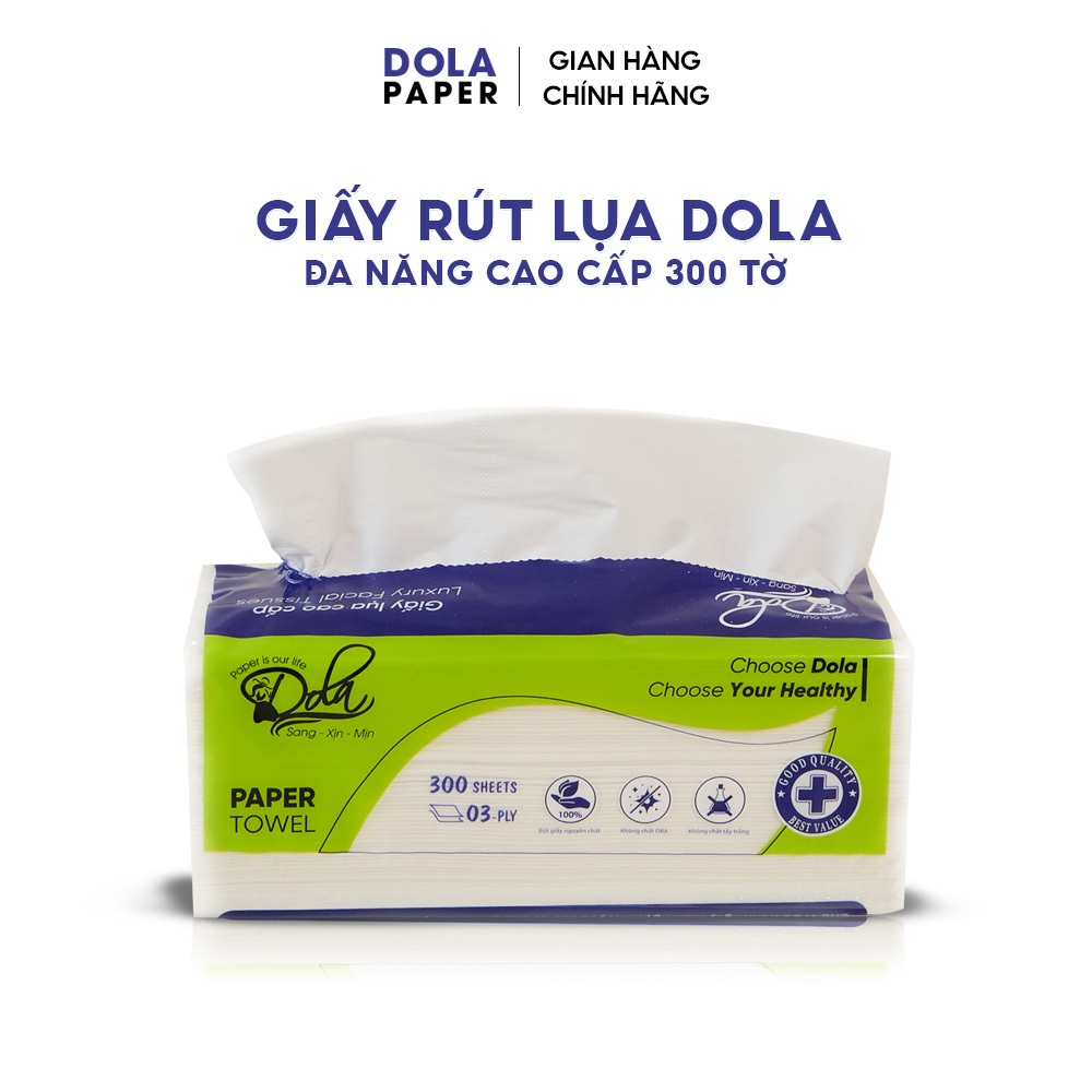 Dola 300-sheet premium multi-purpose silk tissue paper, soft and smooth ...