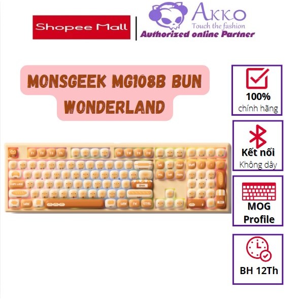 Monsgeek MG108B Bun Wonderland Keyboard / MG108B Watermelon (RGB ...