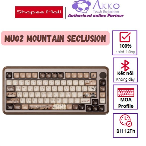 Akko MU02 Mountain / Autumn Secret mechanical keyboard (Hot-Swap/Multi ...