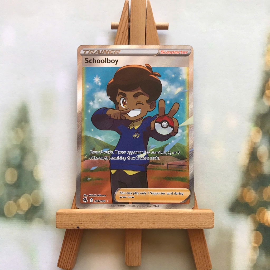 Pokemon Schoolboy 261/264 Picture Card - Genuine English Fusion Strike ...