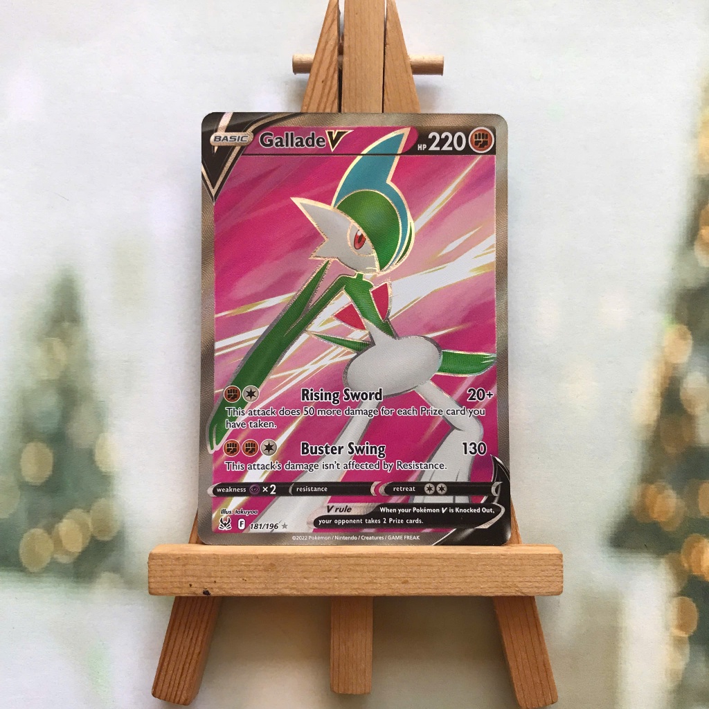Pokemon Gallade V 181/196 Picture Card - Genuine English Lost Origin ...