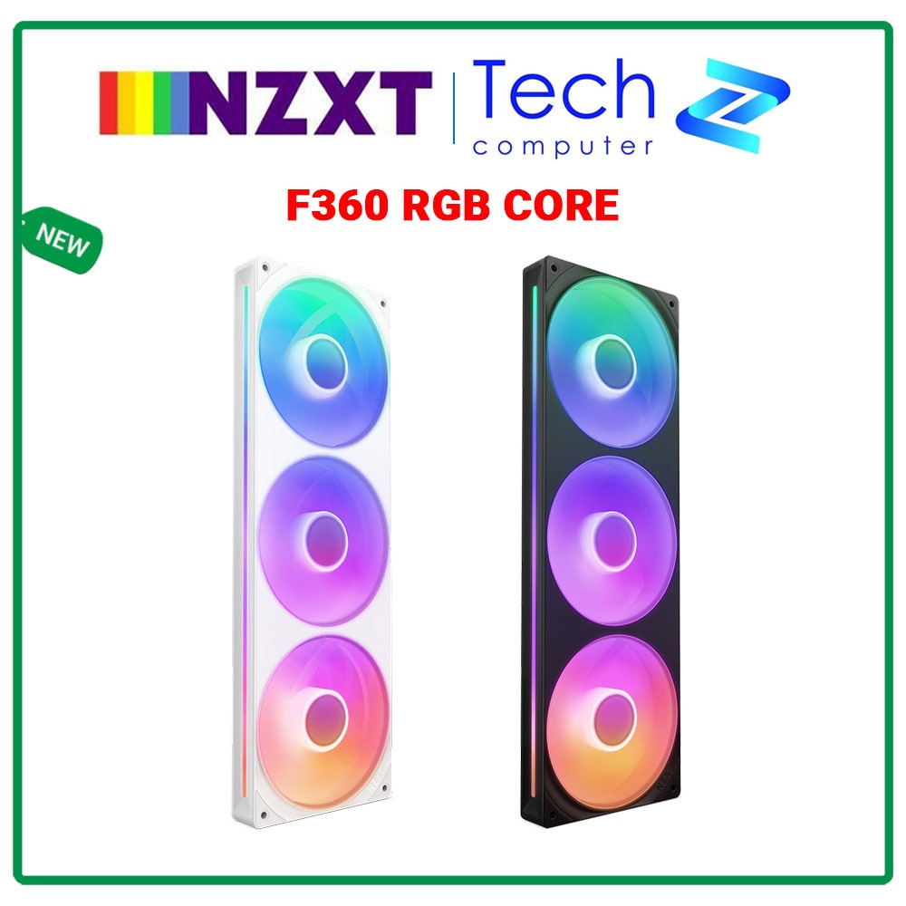 Nzxt F360 RGB Core Fan (Black/White) | Shopee Malaysia