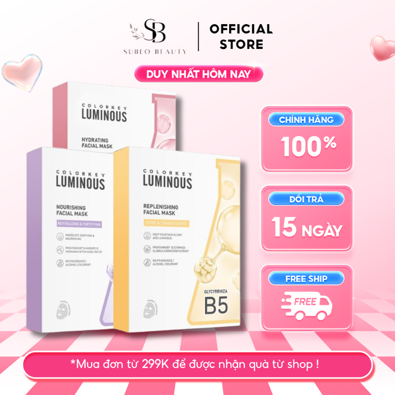 Colorkey Luminous Facial Mask (25ml x 10 pieces/box) | Shopee Malaysia