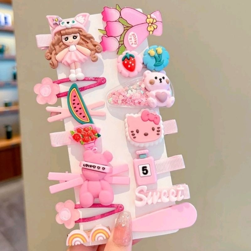 Super cute little hairpin, 14 pieces, diverse colors, beautiful ...