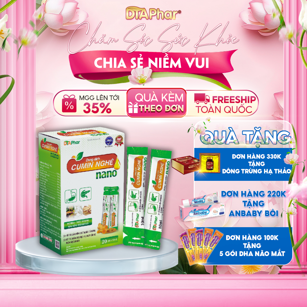 Nano Turmeric solution helps relieve stomach pain, protects mucous membranes, reduces bloating ...