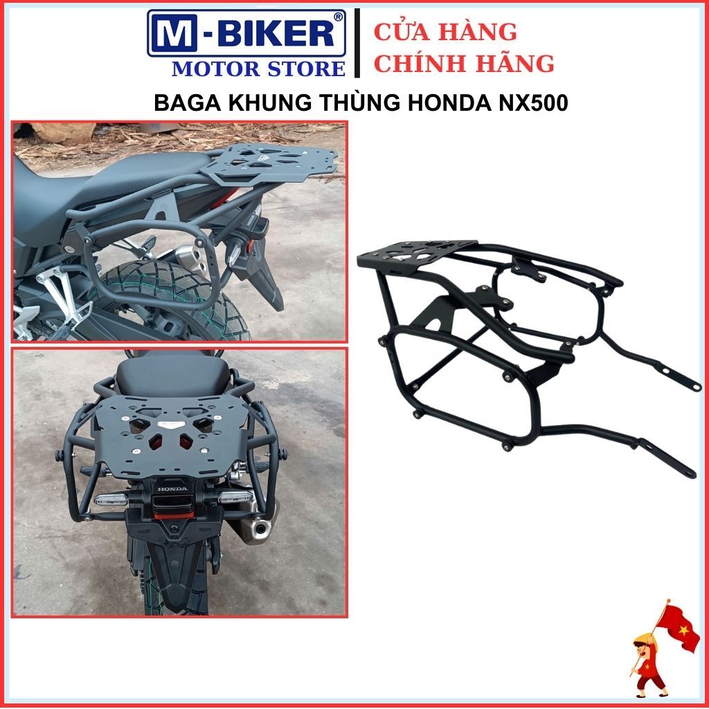 Baga NX500, Baga side frame NX500, Rear port mounted on trunk for Honda ...
