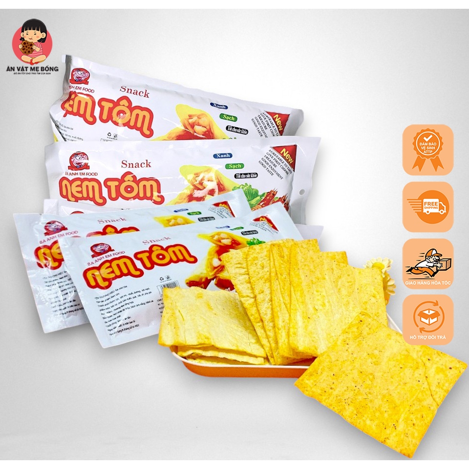 Odd 1 pack of childhood school gate spicy Nem Tom snack 22g | Shopee ...