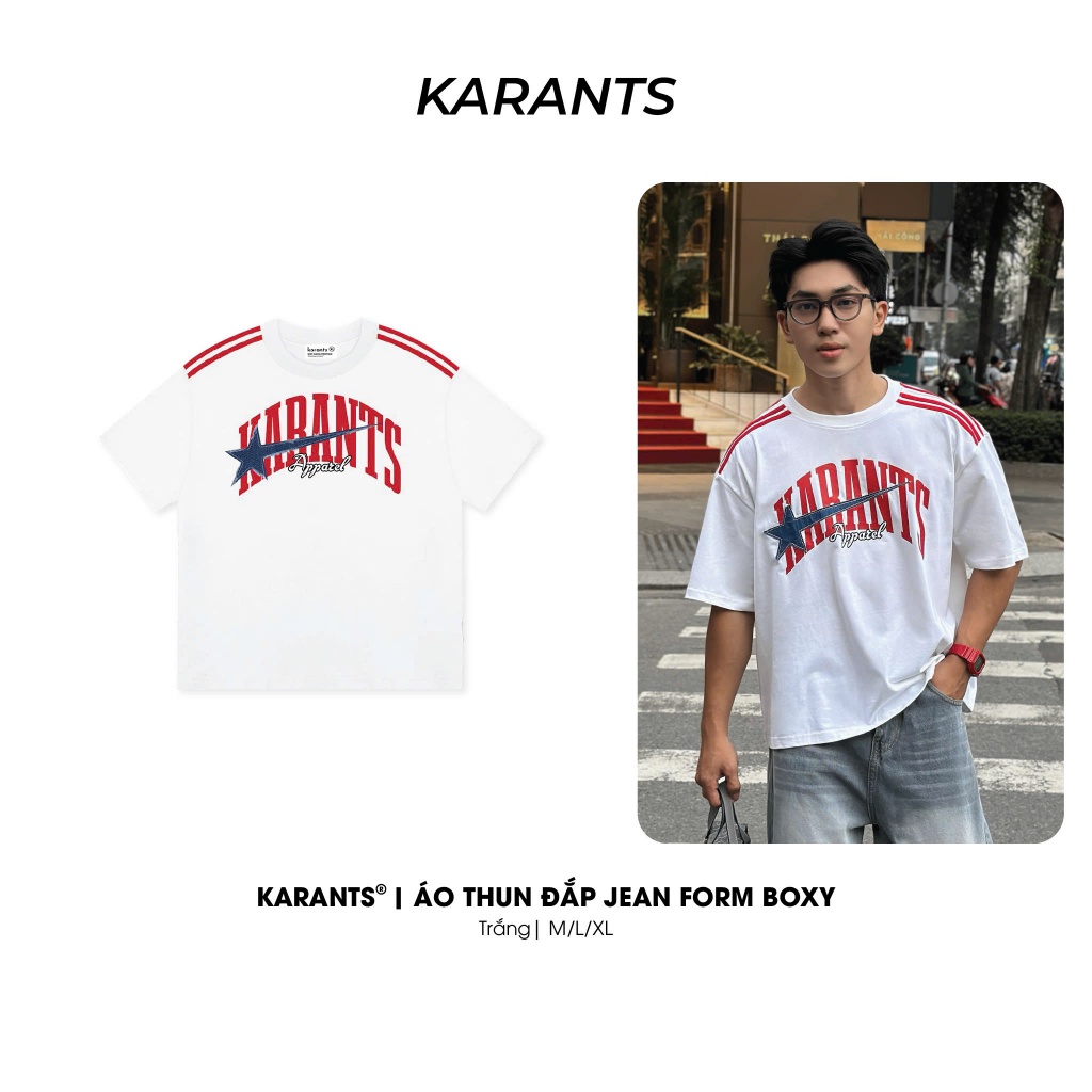 Karants 3-Stripes T-shirt with Jeans Local Brand Form Boxy Streetwear ...