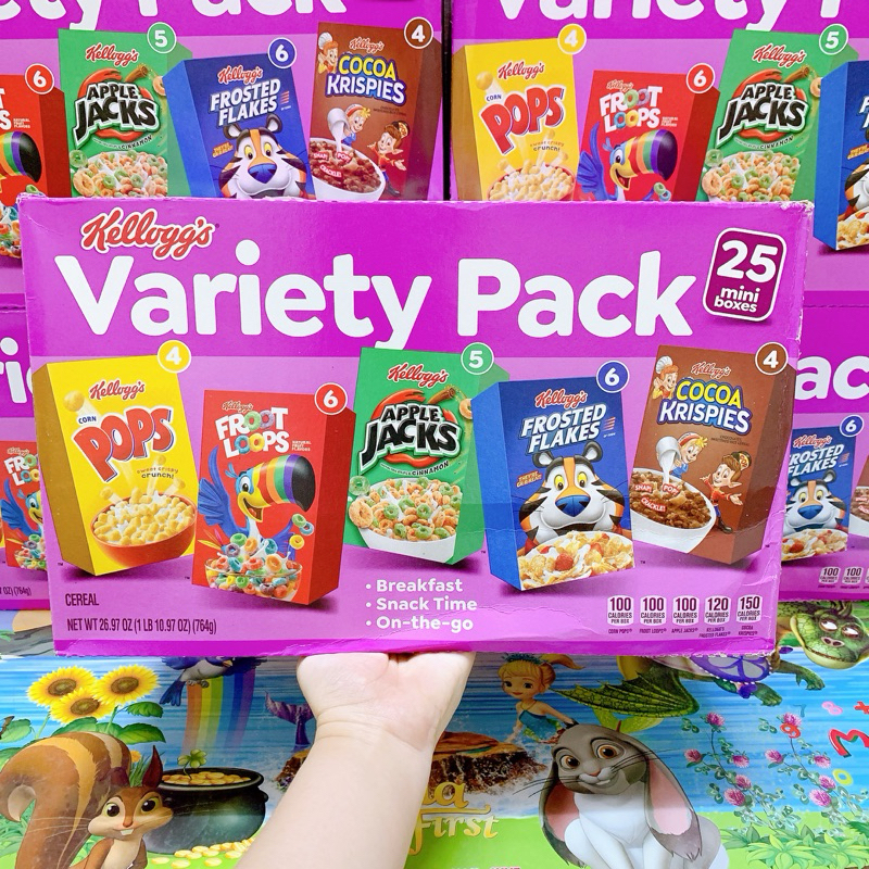 [USA Imported] - VARIETY PACK BREAKFAST CEREAL FULL BOX 6 FLAVORS 764GR ...