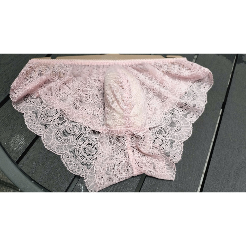 Pink pink men's lace triangle underwear Q151 | Shopee Malaysia