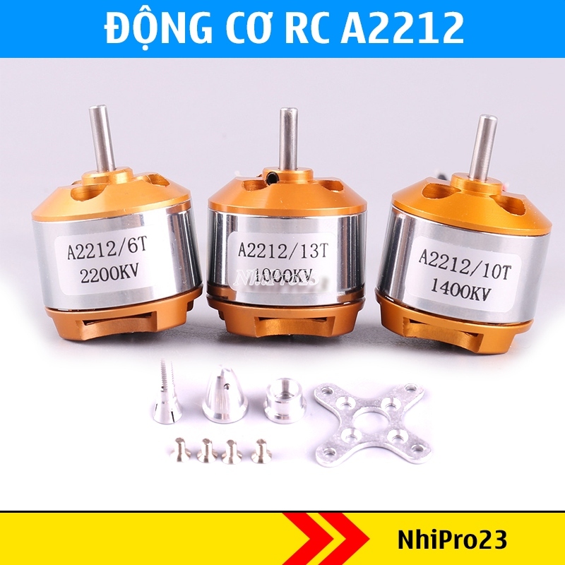 A2212 1000kv 1400kv 2200kv Brushless motor for RC aircraft | Shopee ...