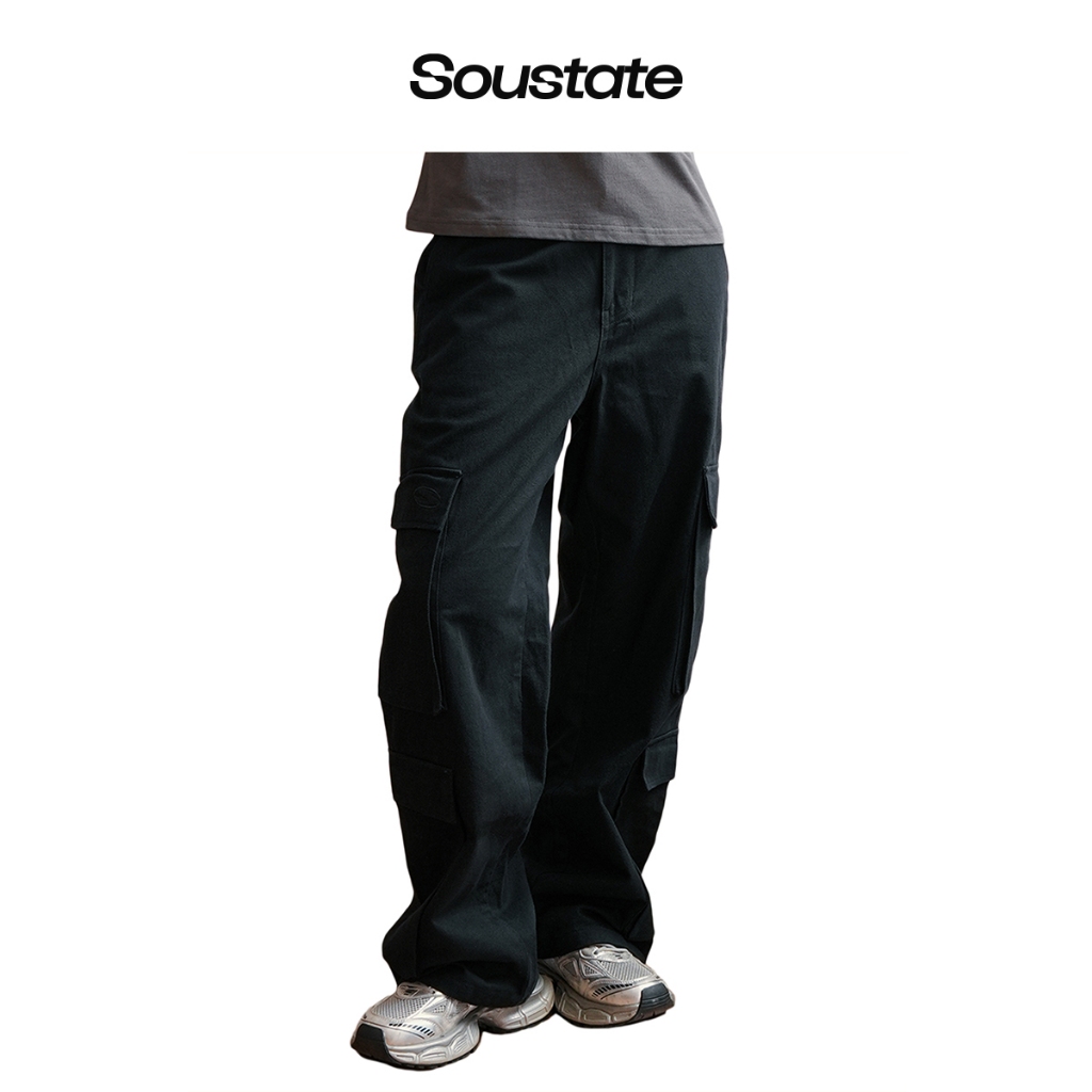 Soustate Khaki Cargo Pants (Black) - Genuine SOUSTATE | Shopee Malaysia