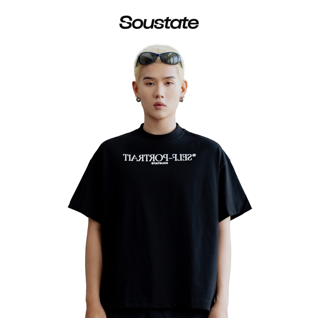Big Boxy Self T-shirt - Portrait 100% Cotton (Black) - Genuine SOUSTATE ...