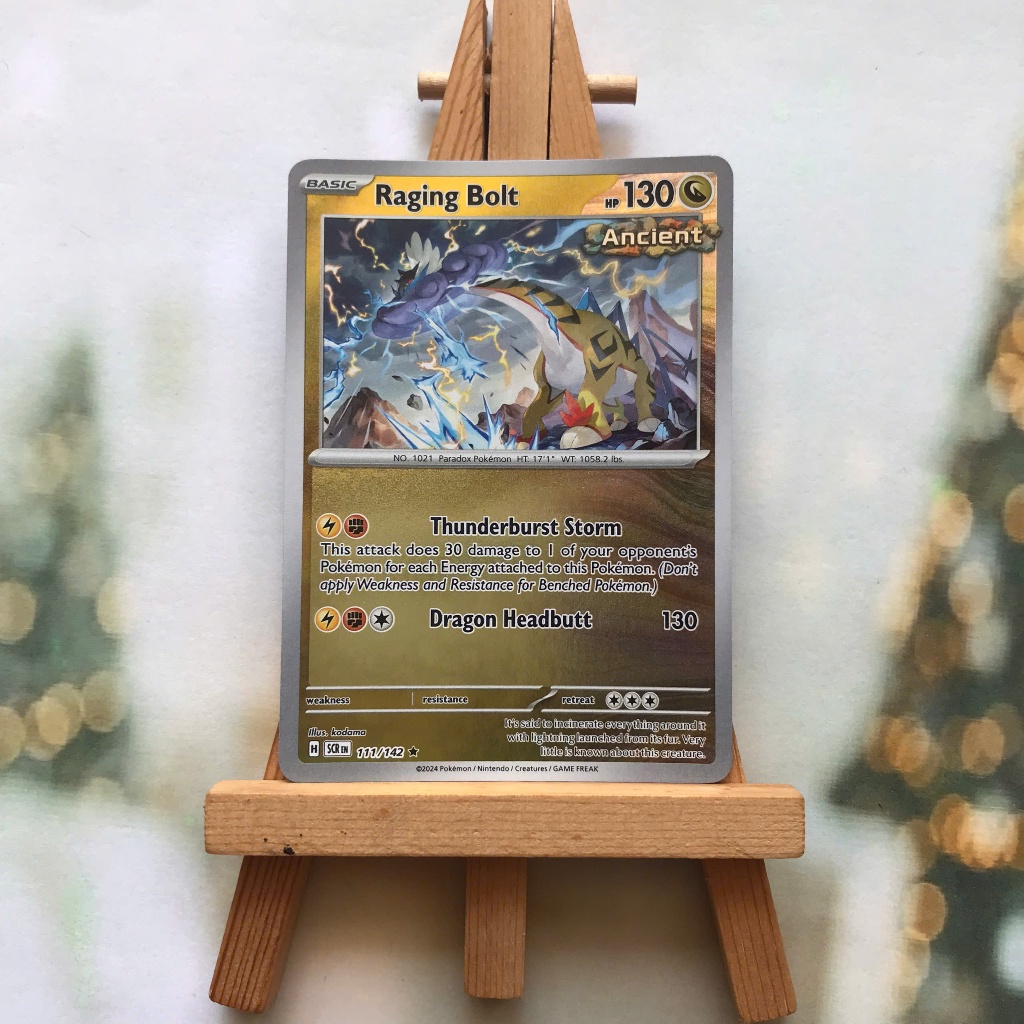 Pokemon Raging Bolt 111/142 Picture Card - Genuine English Stellar ...