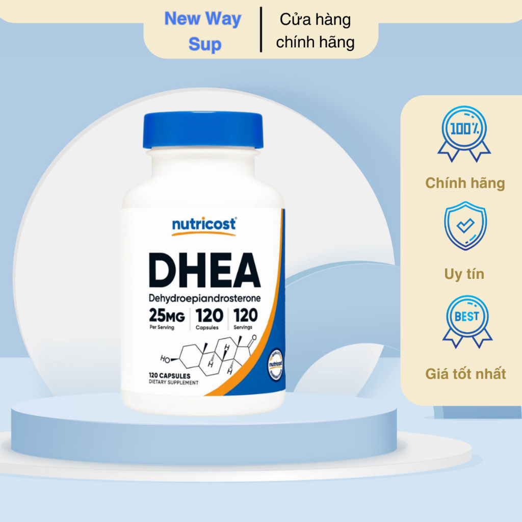 Nutricost DHEA 25mg increases natural Testosterone box (120 Tablets ...