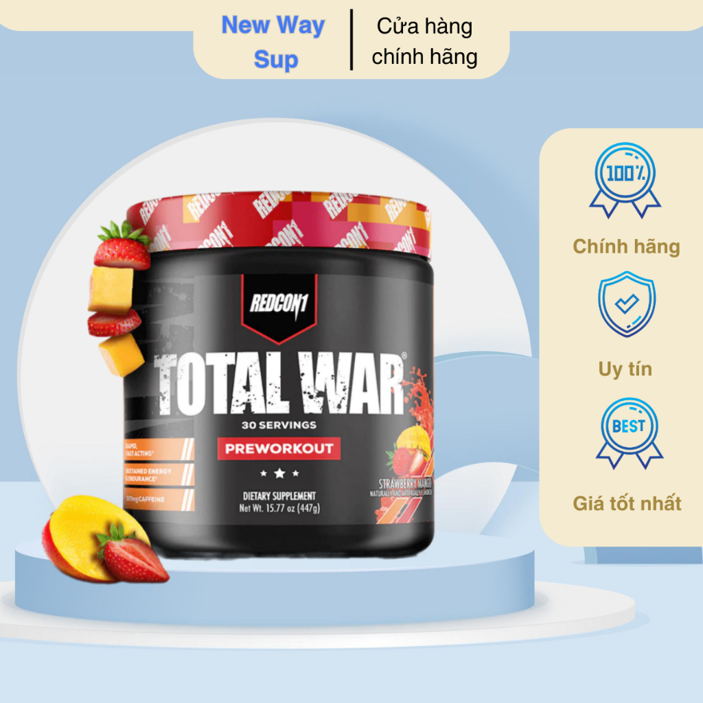 Pre- workout Total War strengthens box (30 Servings) | Shopee Malaysia