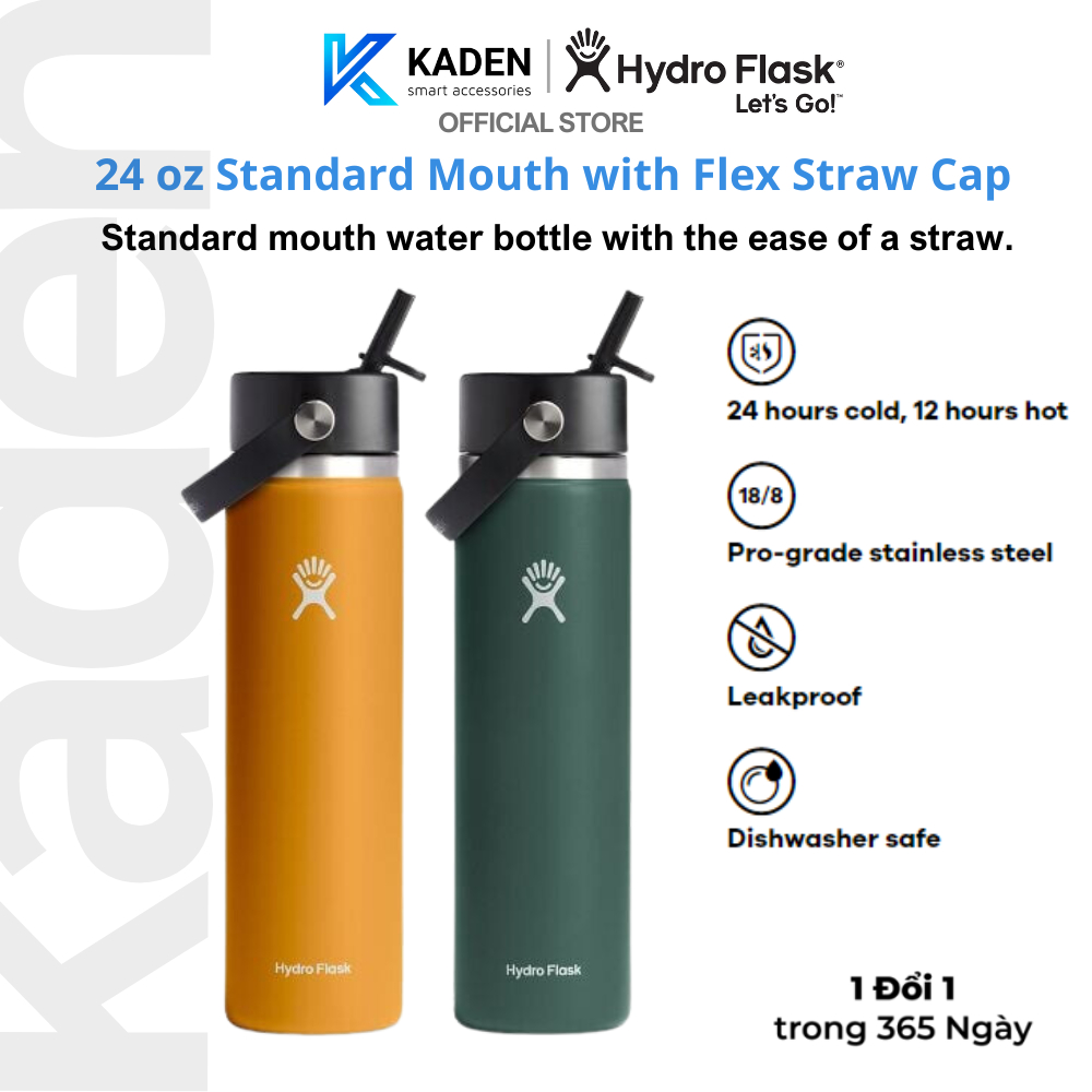 Hydro Flask Wide Flex Straw Cap 24 Oz (710ml) Season 2024 - W24BFS - Genuine Product | Shopee ...