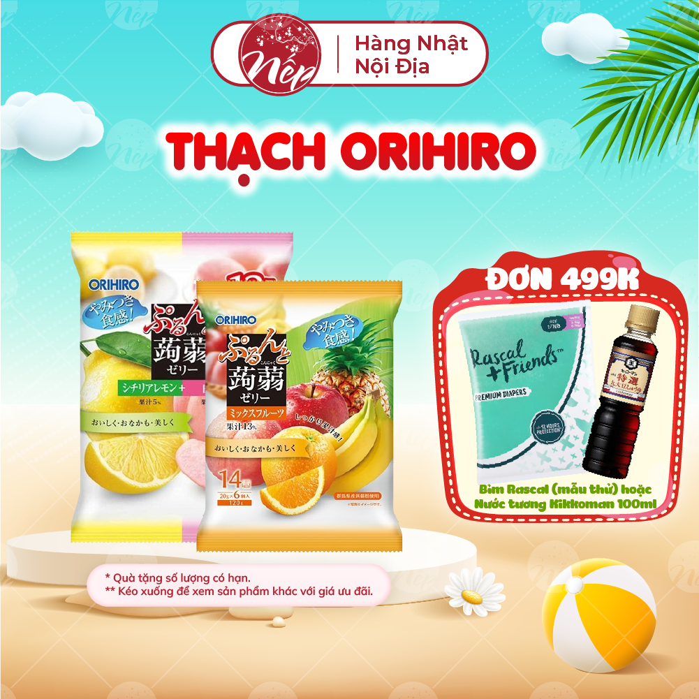 Orihiro fruit jelly is chewy and crunchy with many Japanese flavors for ...