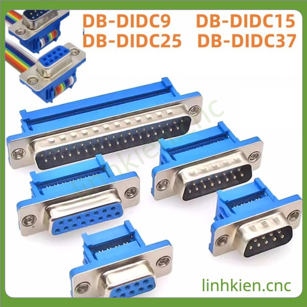 Idc clamp cable connector IDE 9 IDC 15 IDC 25 IDC37 Pin Male, Female, com head DB9, DB15, DB15 ...