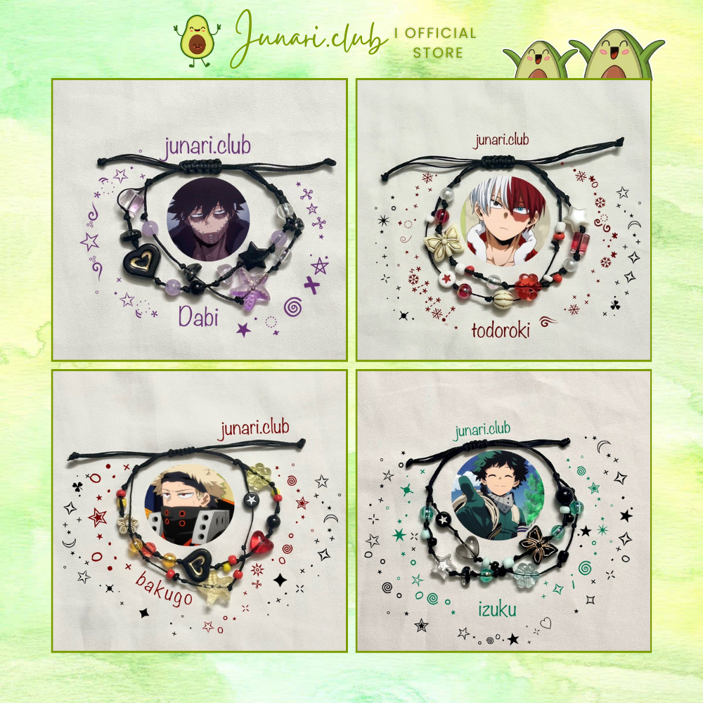 Boku no hero academia bracelet/ MHA / Superhero Academy | Shopee Malaysia