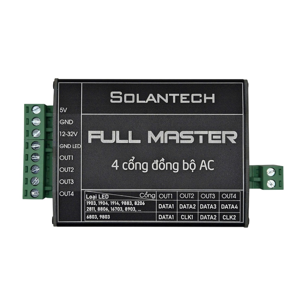 Full Master circuit with 4 AC synchronized ports, led circuit, full led ...