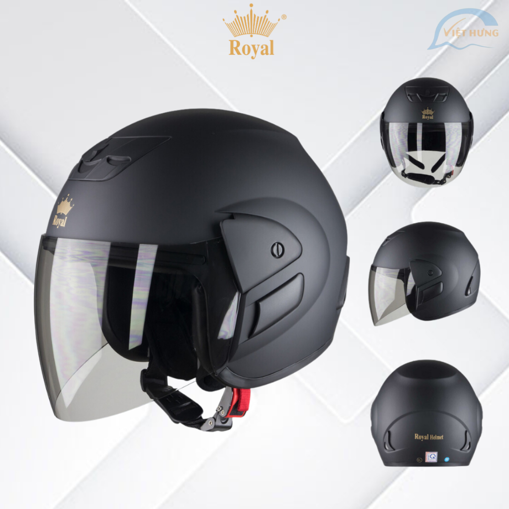 Royal M01 helmet matte black - Head circumference 57-59cm | Shopee Malaysia