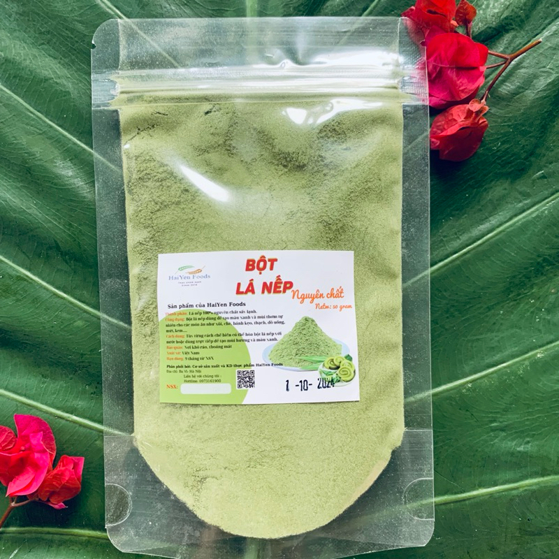 Pure fragrant sticky rice leaf powder (pandan leaf powder) creates ...