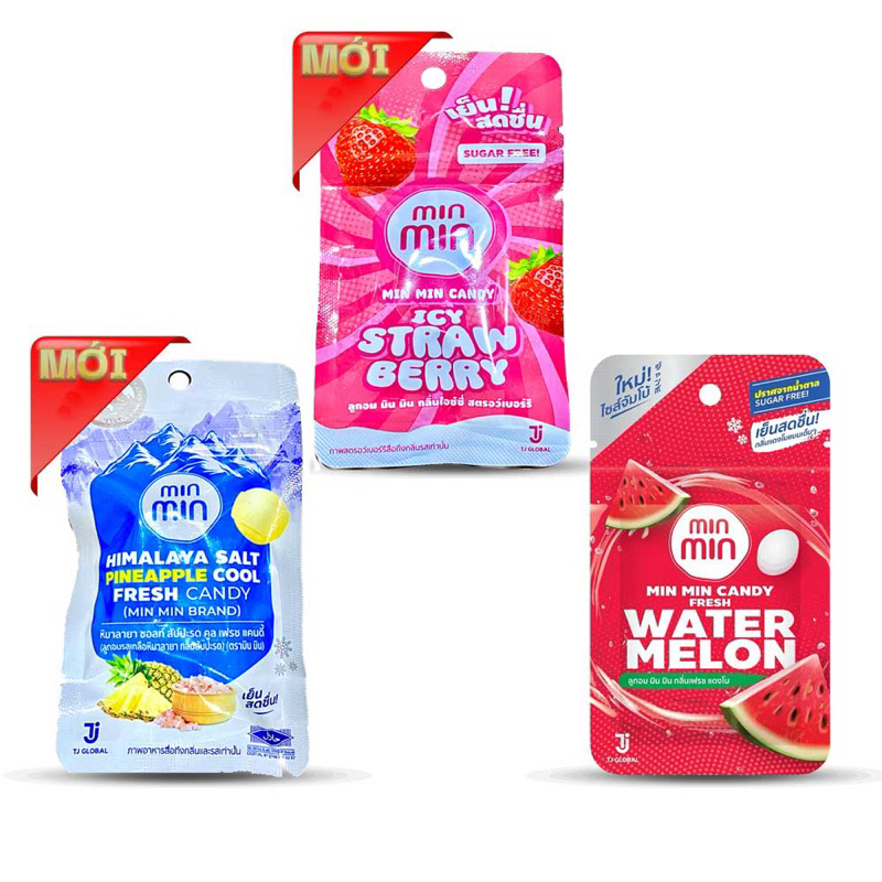 [NO Sugar] MIN-MIN TJ BRAND Mouthwatering Mint Lozenges with many ...