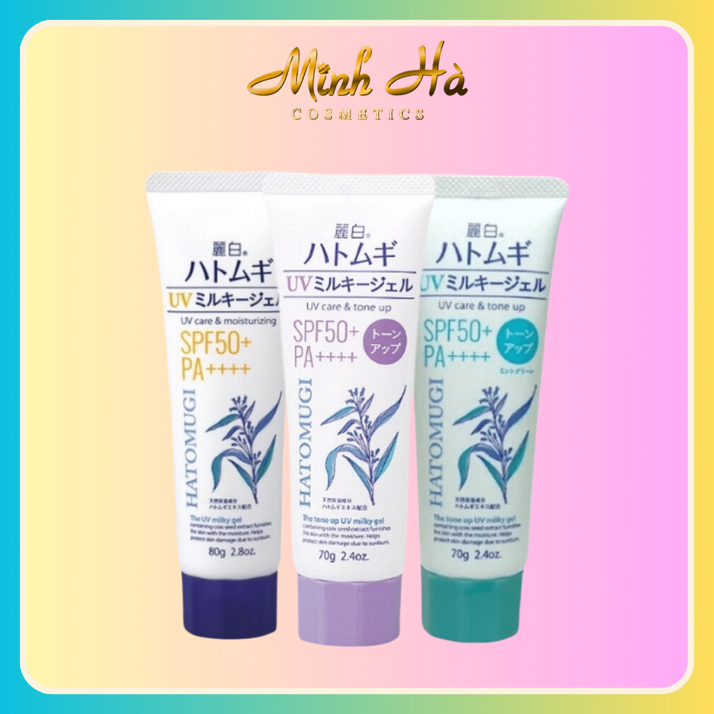 (New Model) Hatomugi UV Care sunscreen & tone up SPF50+/ PA++++ 80g ...