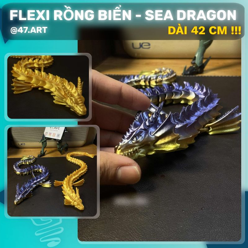 Ocean Dragon Model 2.0 - Sea Dragon 2.0 [GENUINE 47.Art - 3D PRINTED ...