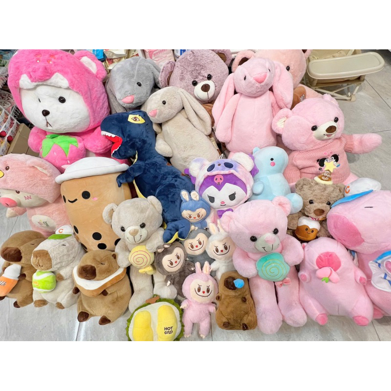 Teddy bear - stuffed animal Cabybara, Labubu, dinosaur, long-eared ...
