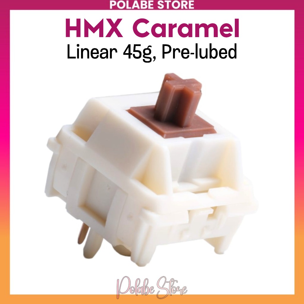 [Combo of 10] HMX Caramel Pudding Cream linear switch mechanical ...