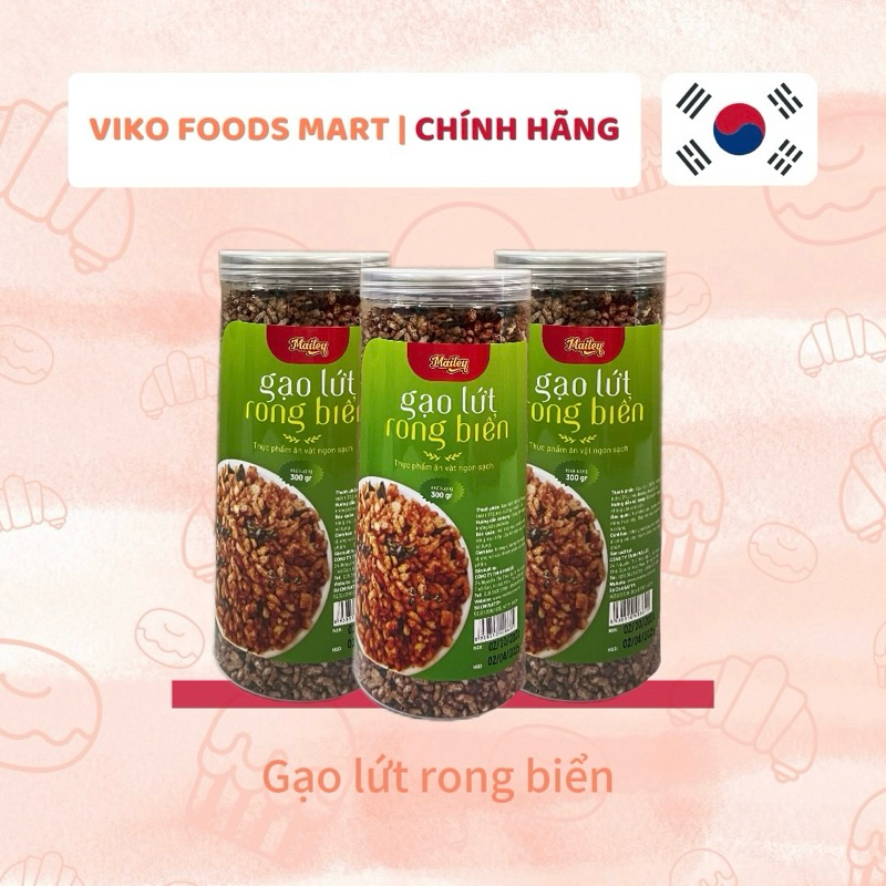 Mailey instant dried brown rice with seaweed, crispy and rich in flavor ...