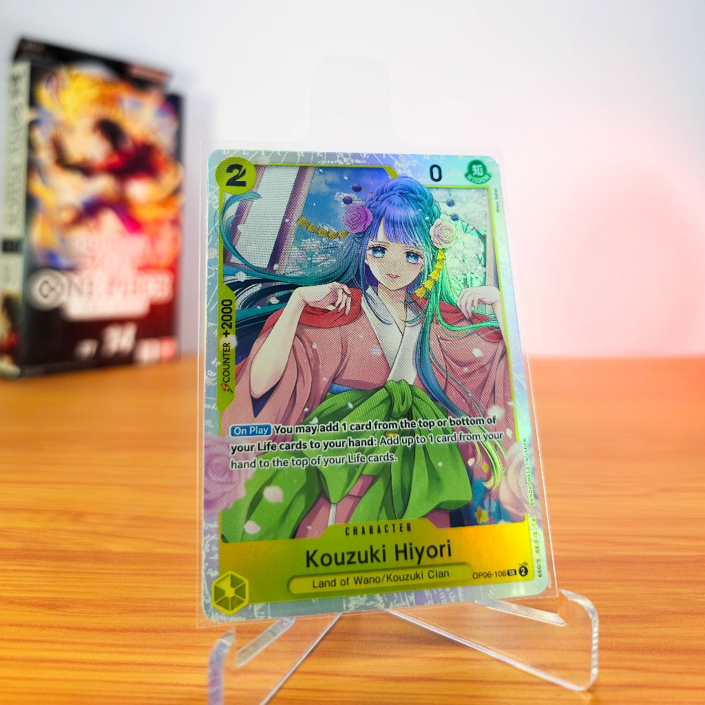 Genuine One Piece Kouzuki Hiyori OP06-106 Wings of the Captain TCG ...