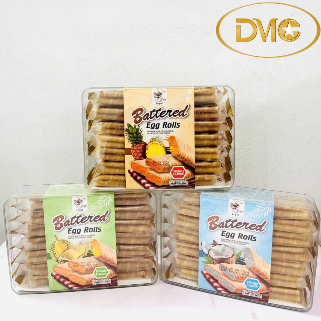 Dmc Cinnamon Roll 3 Flavors Coconut, Pineapple, Durian Box 300 grams ...