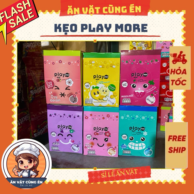 Lot of 6 boxes of 30 playmore candy, playmore multi-flavored lozenges ...