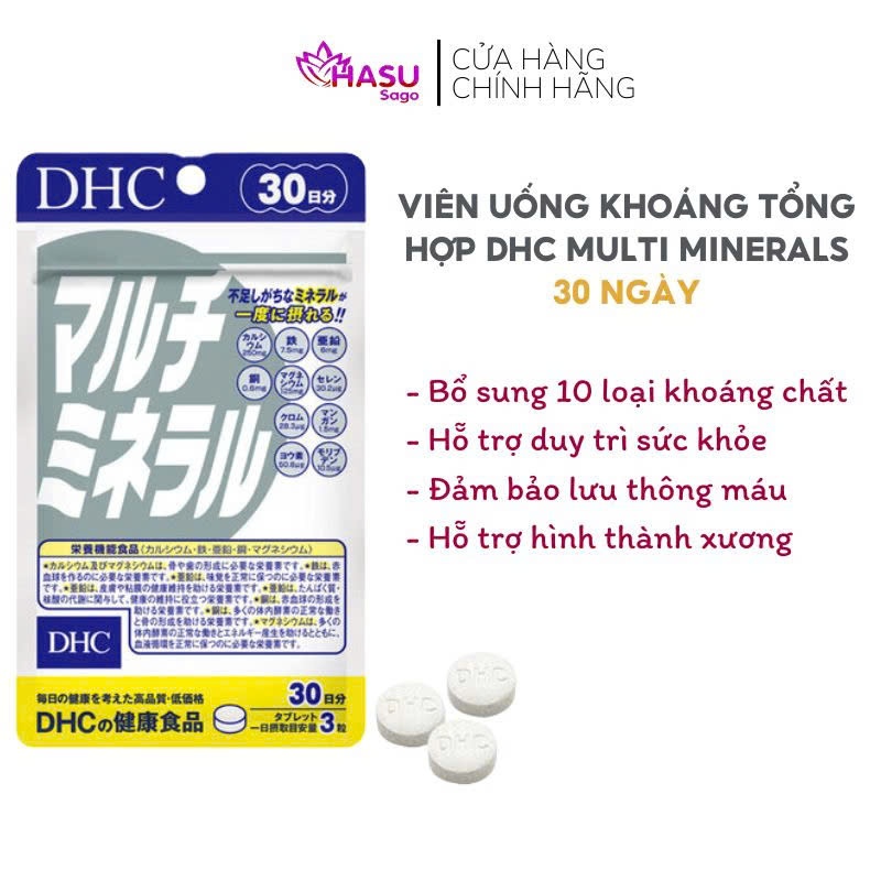 Dhc synthetic mineral pills supplement 10 types of minerals | Shopee ...