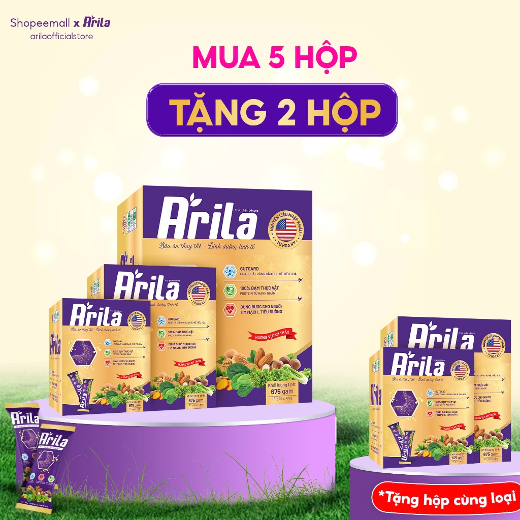 Buy 5 Get 2 Free Boxes of Arila 675G of the same type to help supplement nutrition, reduce ...